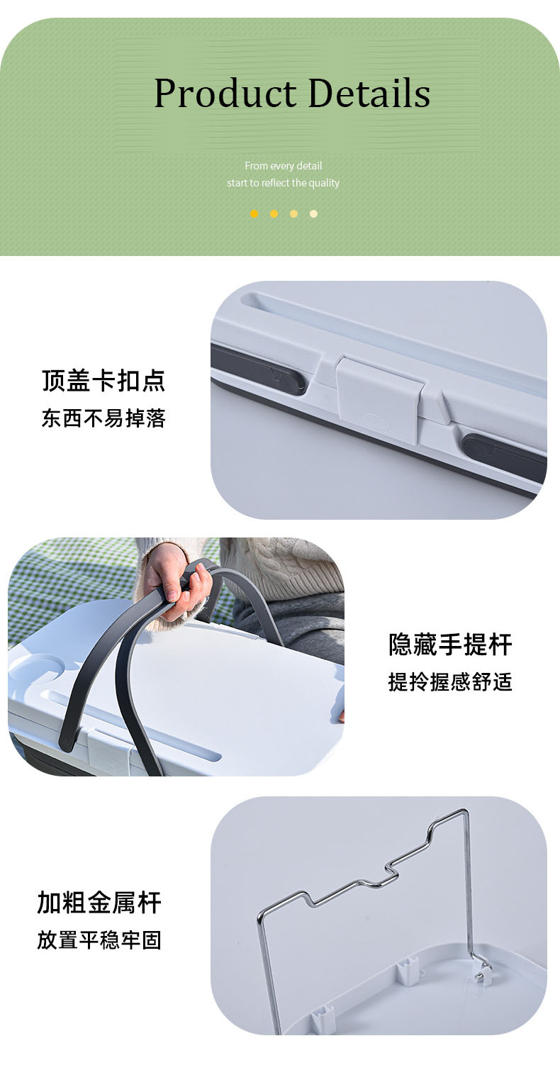 16L Outdoor Storage Bucket with Lid Home Collapsible Foldable Pail ...