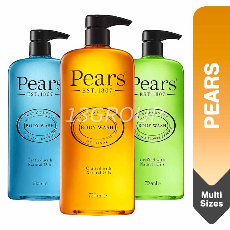 Pears Pure & Gentle Body Wash / Shower Gel 100% Soap-Free Dermatologist ...
