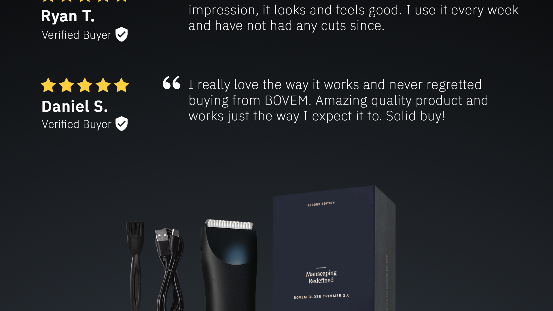 BOVEM Globe Trimmer 2.0: Waterproof Below-The-Waist Trimmer for Body ...