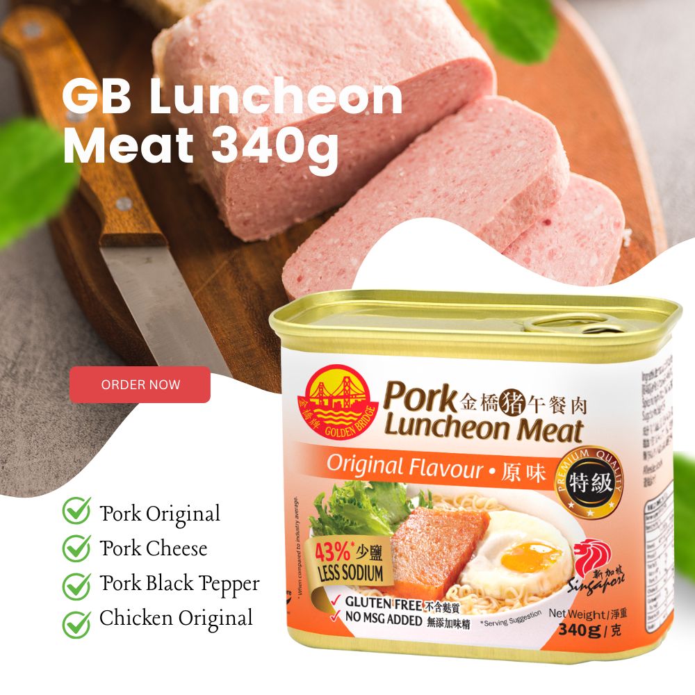 Golden Bridge Luncheon Meat 340g | Shopee Singapore