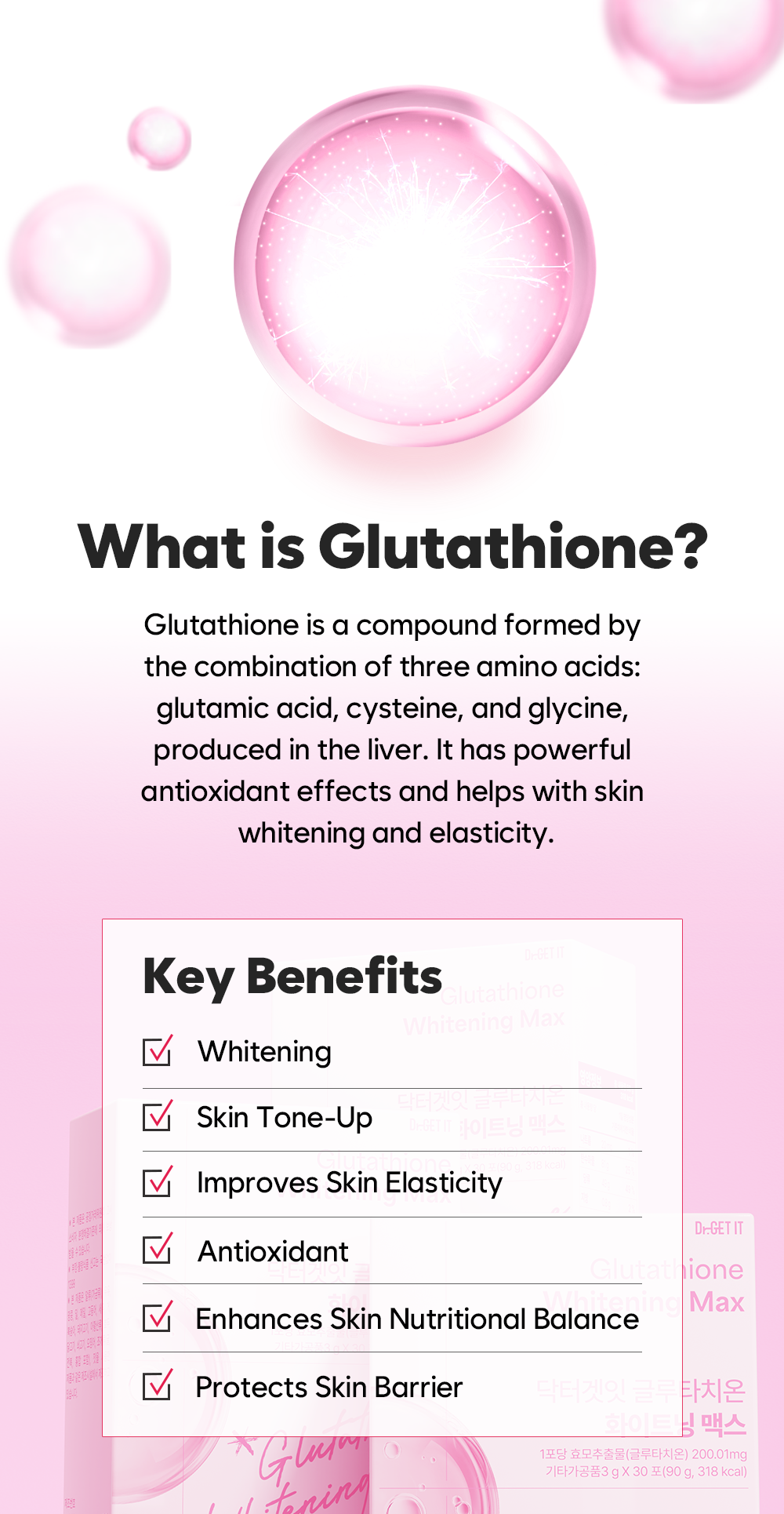 Dr. GET IT Glutathione Whitening Max for Glowing Skin, Tone-Up ...