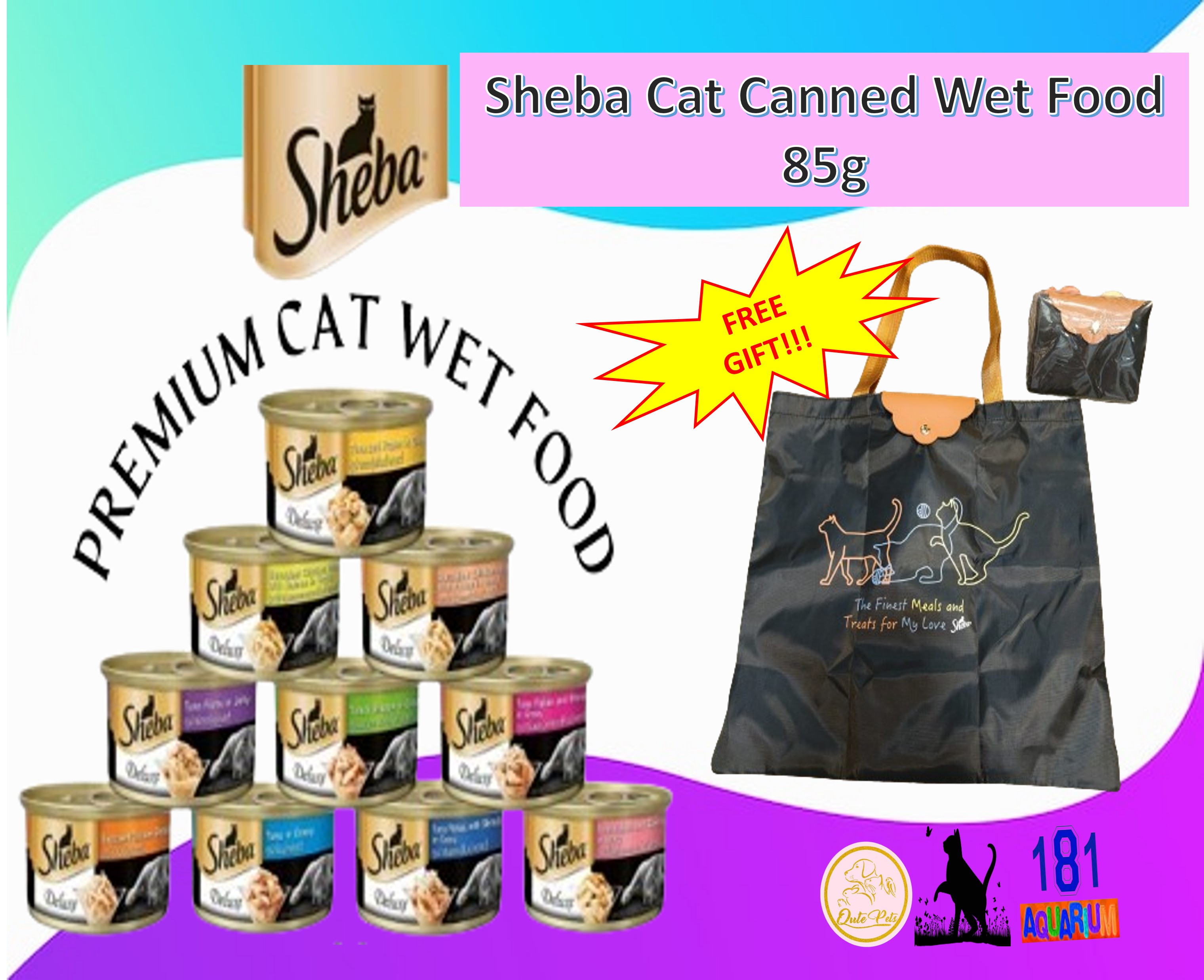 [🔥FREE GIFT🔥per transaction/ Bundle of 24 Cans] Sheba Deluxe Series Wet ...