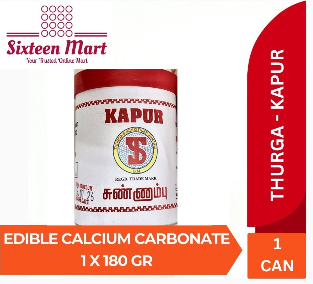 THURGA'S, EDIBLE CALCIUM CARBONATE, 1 X 180 Gram (SG) | Shopee Singapore