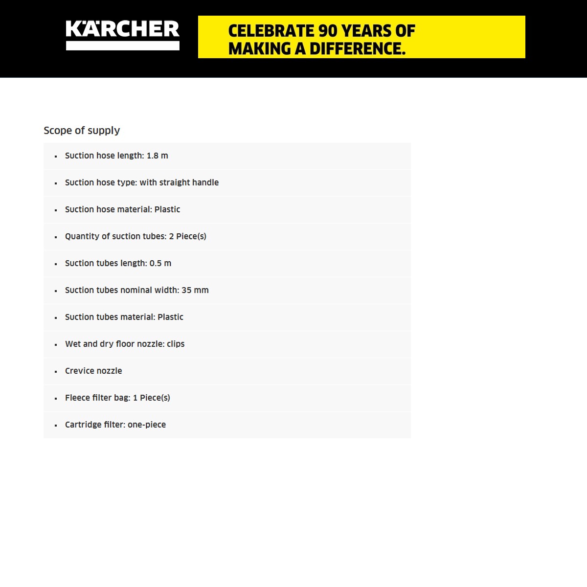 KARCHER Wet And Dry Vacuum Cleaner WD 2 Plus V-12/4/18/C - made in ...