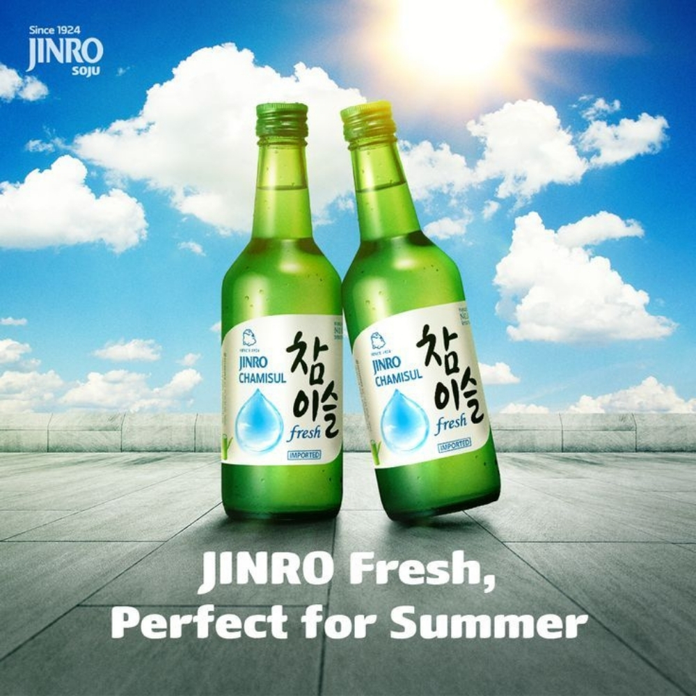 JINRO Chamisul Fresh Soju 360ml | Korean Soju | HITEJINRO | Single ...