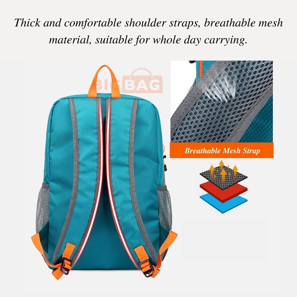 Foldable Backpack 20L Hiking Backpack Beg Hiking Kecil Hiking Bag Small ...