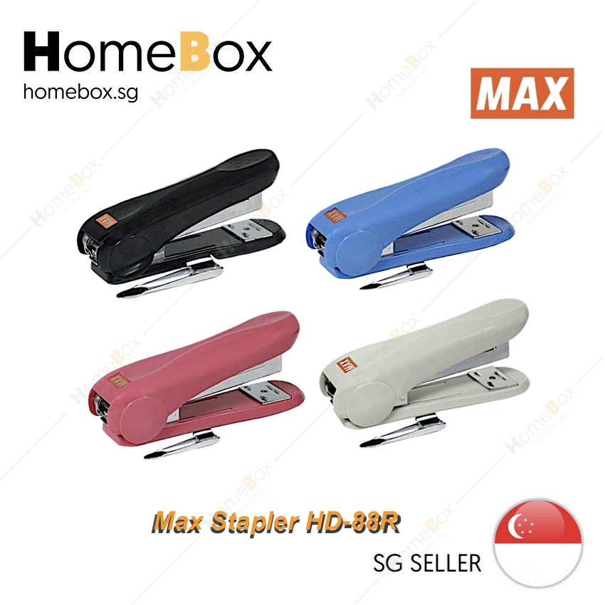 [HomeBox] 🇸🇬 Max Stapler HD-88R Ergonomic Style Stapler | Shopee Singapore
