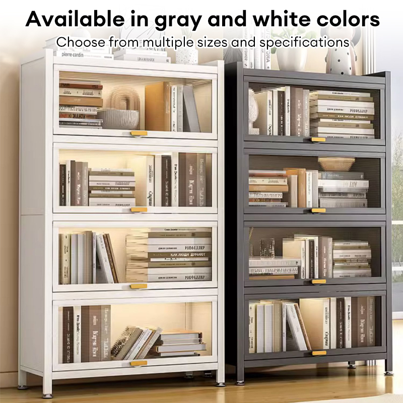 Luxes Storage Cabinet Bookshelf Cabinet With Door Dust-Proof Locker ...