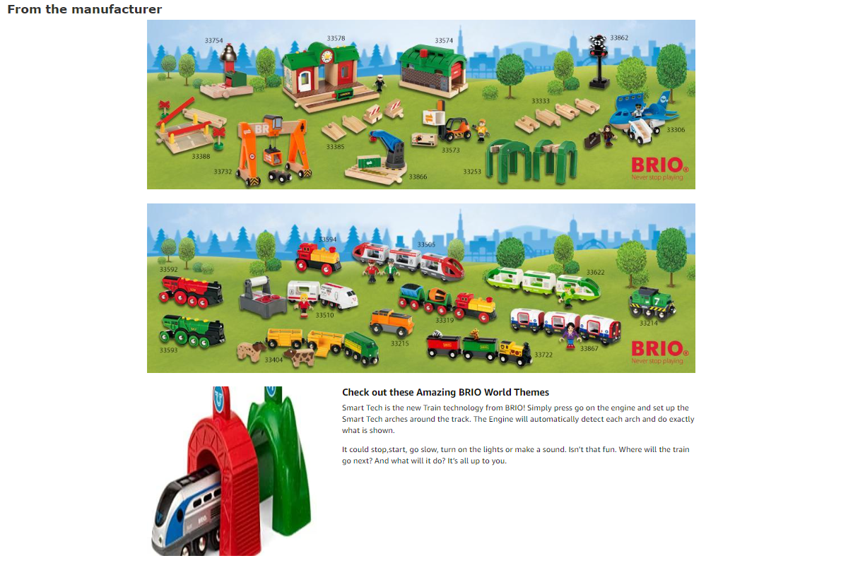 BRIO World 33884 Battery-Operated Steaming Train - Interactive Toy ...