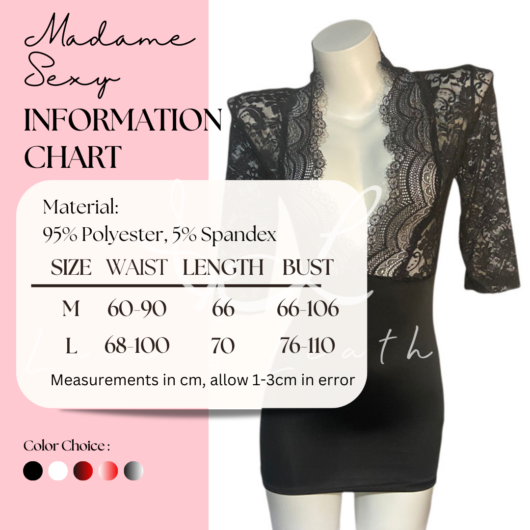 L&L Lingerie Women Sexy Secretary Uniform Costume Roleplay Deep V Tight ...