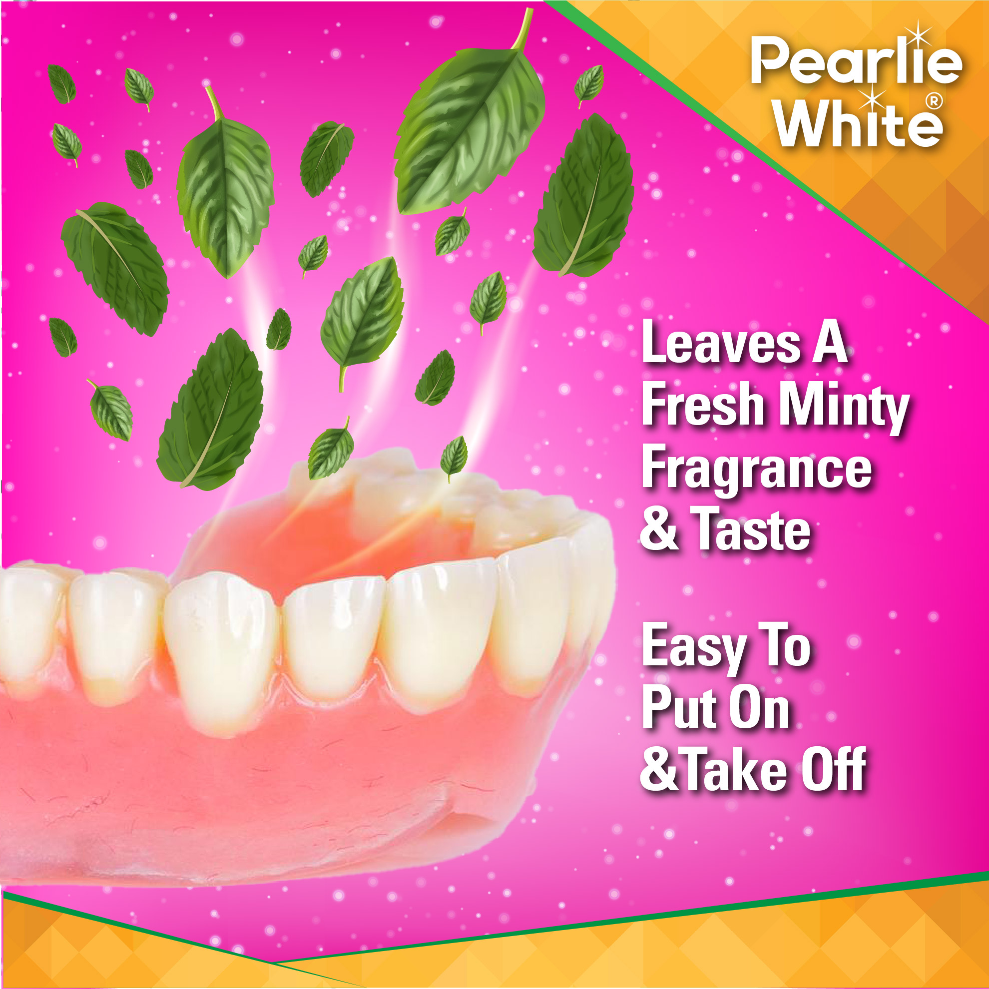 [Bundle of 2] Pearlie White DentureFit Denture Adhesive Cream 40g ...