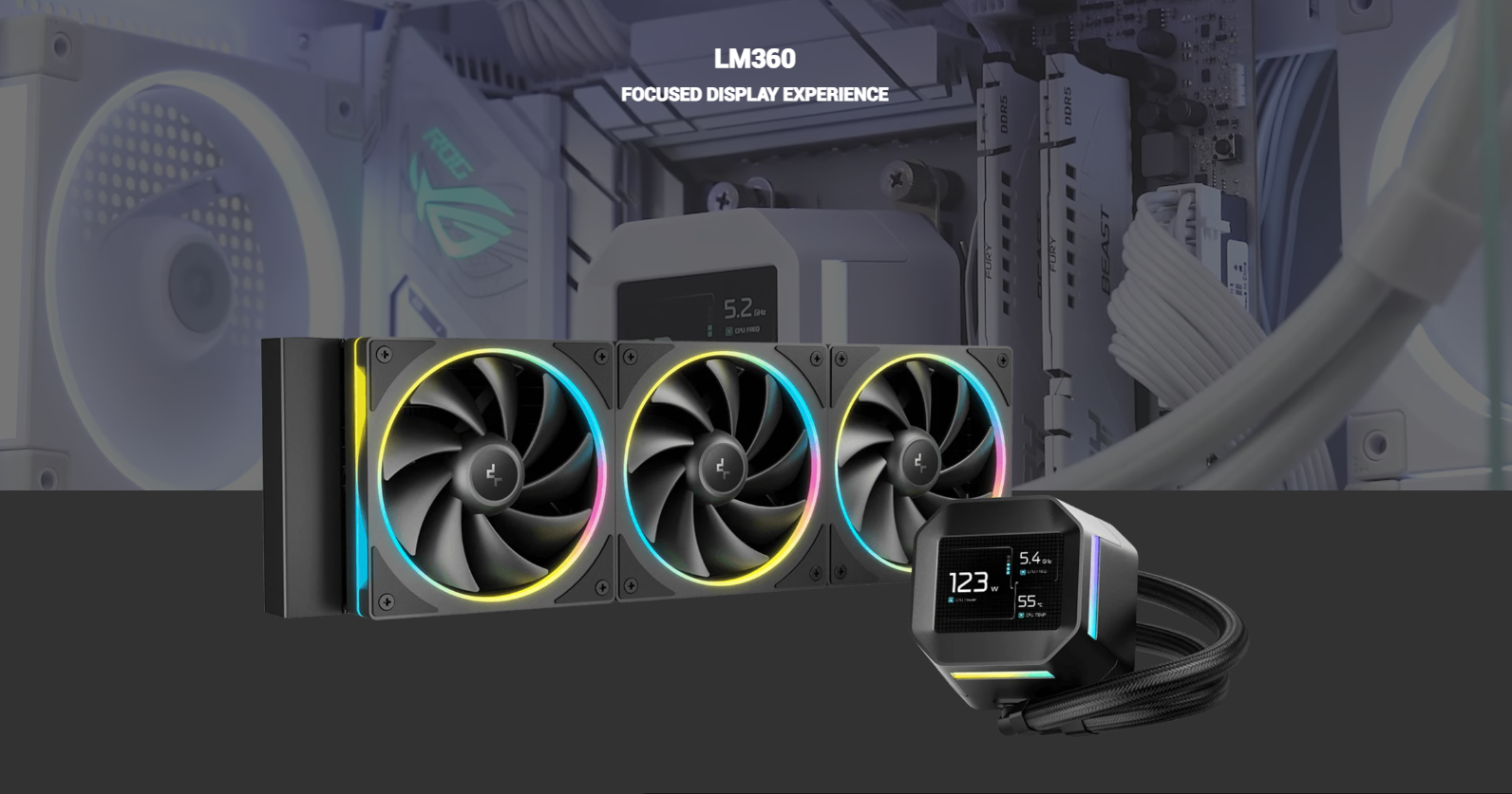 DEEPCOOL LM240/LM360 BLACK/WHITE AIO CPU COOLER (3 YEARS WARRANTY BY ...