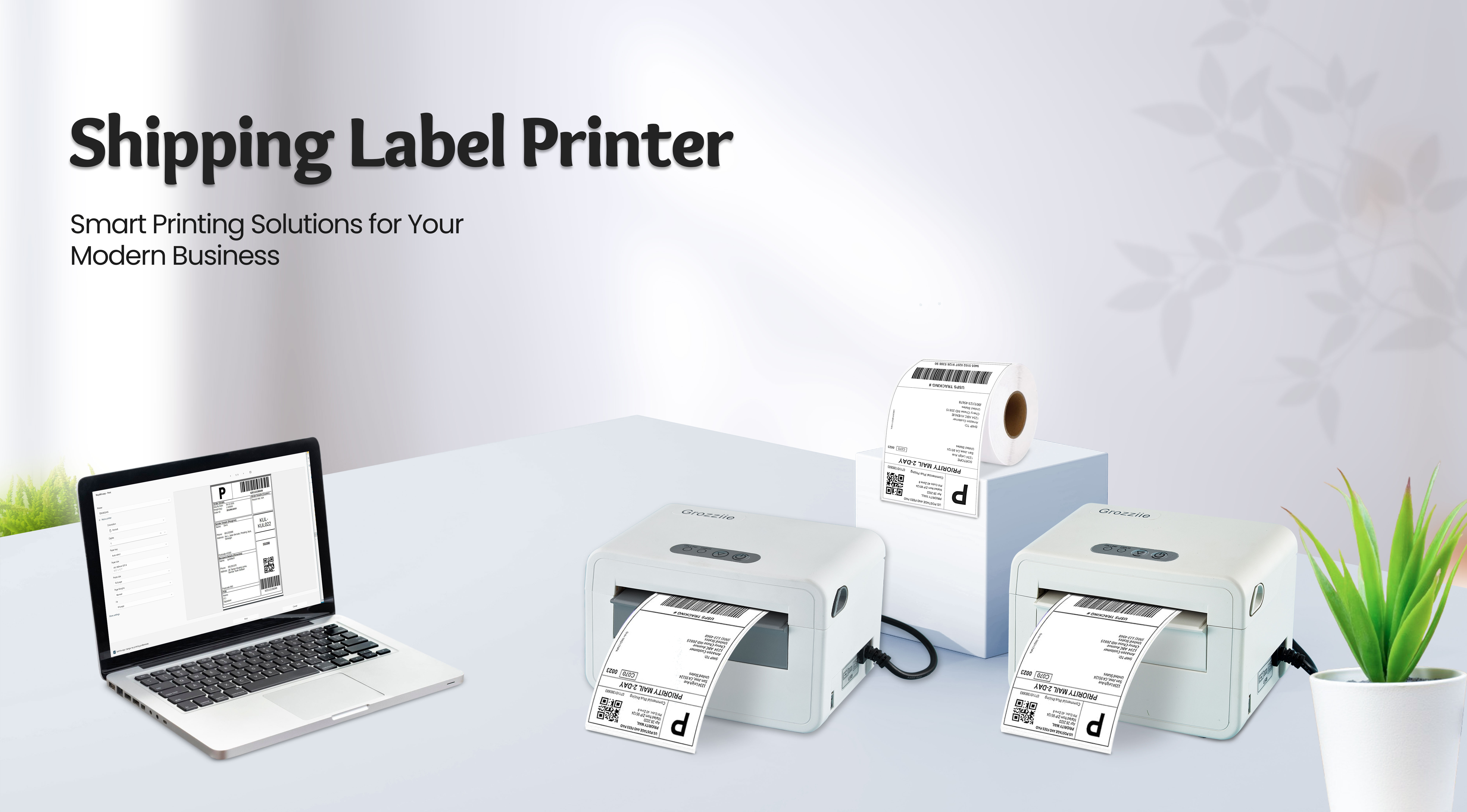 Thermal Printer Bluetooth Waybill Barcode Shipping Label Consignment ...