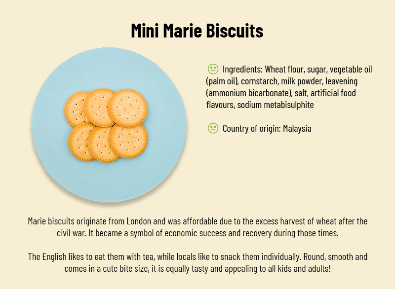 SnackFirst Mini Marie Biscuits 150g/600g Old School Kids Healthy Snacks ...