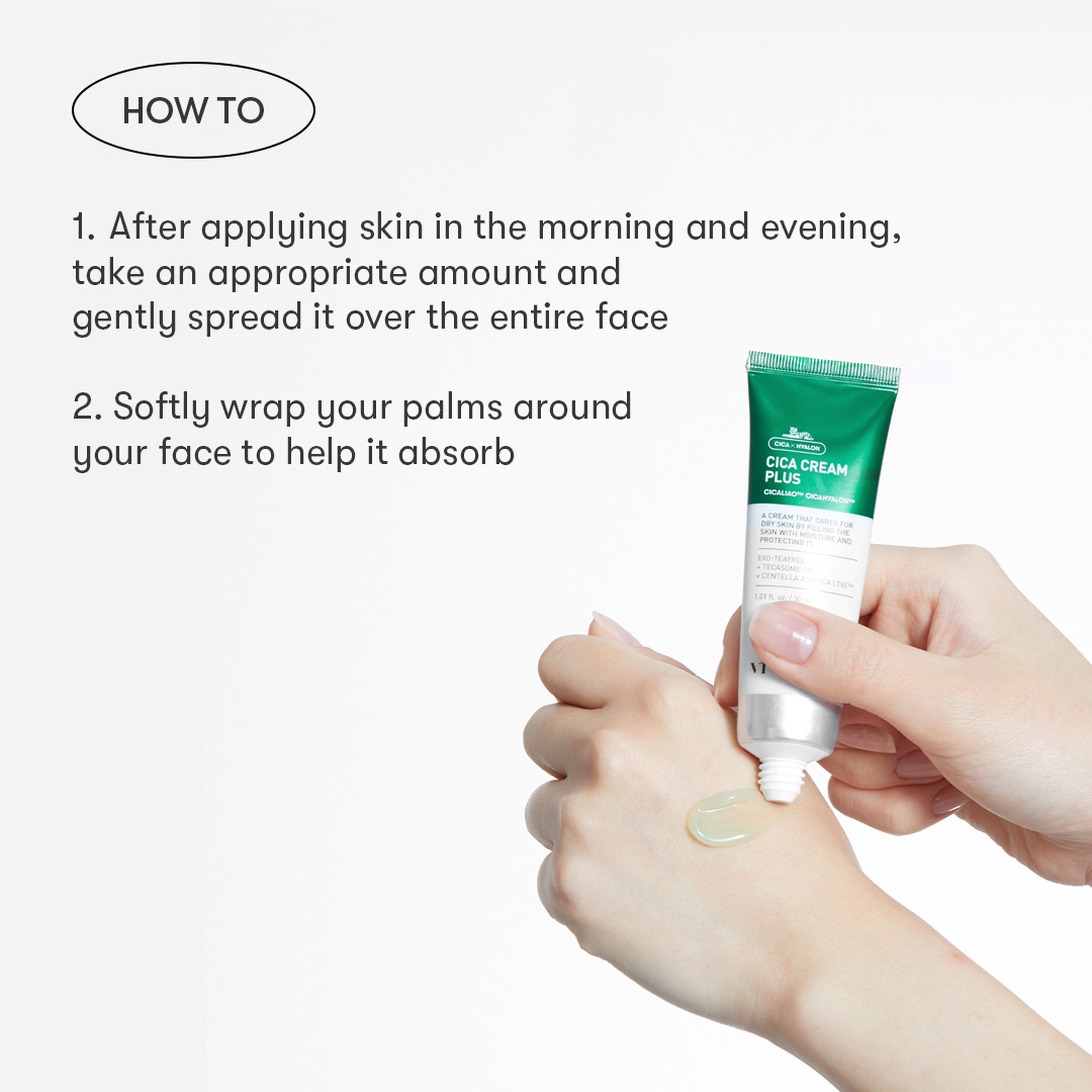 [VT] CICA Cream Plus 100ml, 30ml Moisturizing & Calming, Panthenol ...