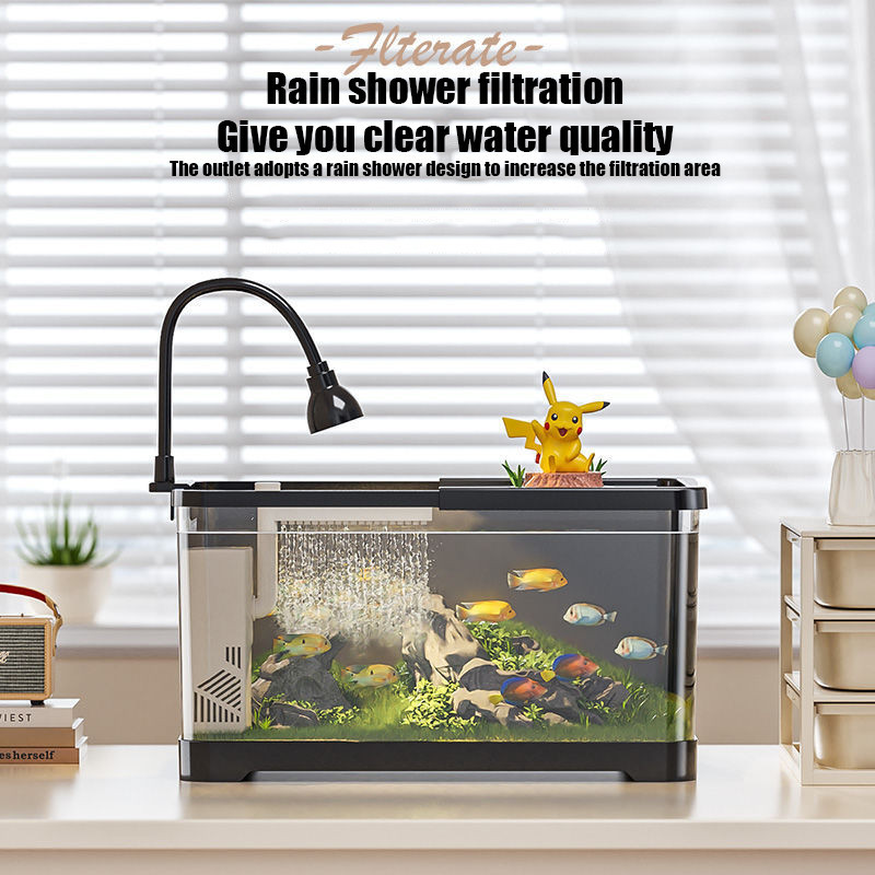 【Ready Stock】SPOETRY Fish Tank Desktop Fish Aquarium Filter Terrapin ...