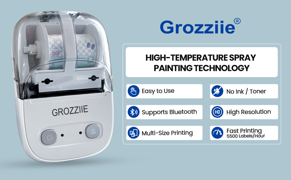 Thermal Label Printer, Bluetooth Mini Label Maker Printer | Price Tag ...