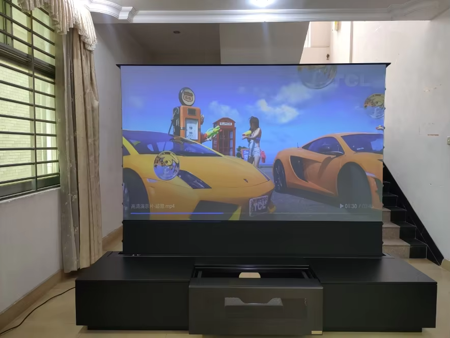 UST Projector Cabinet with Optional Integrated Floor Rising Screen (100 ...