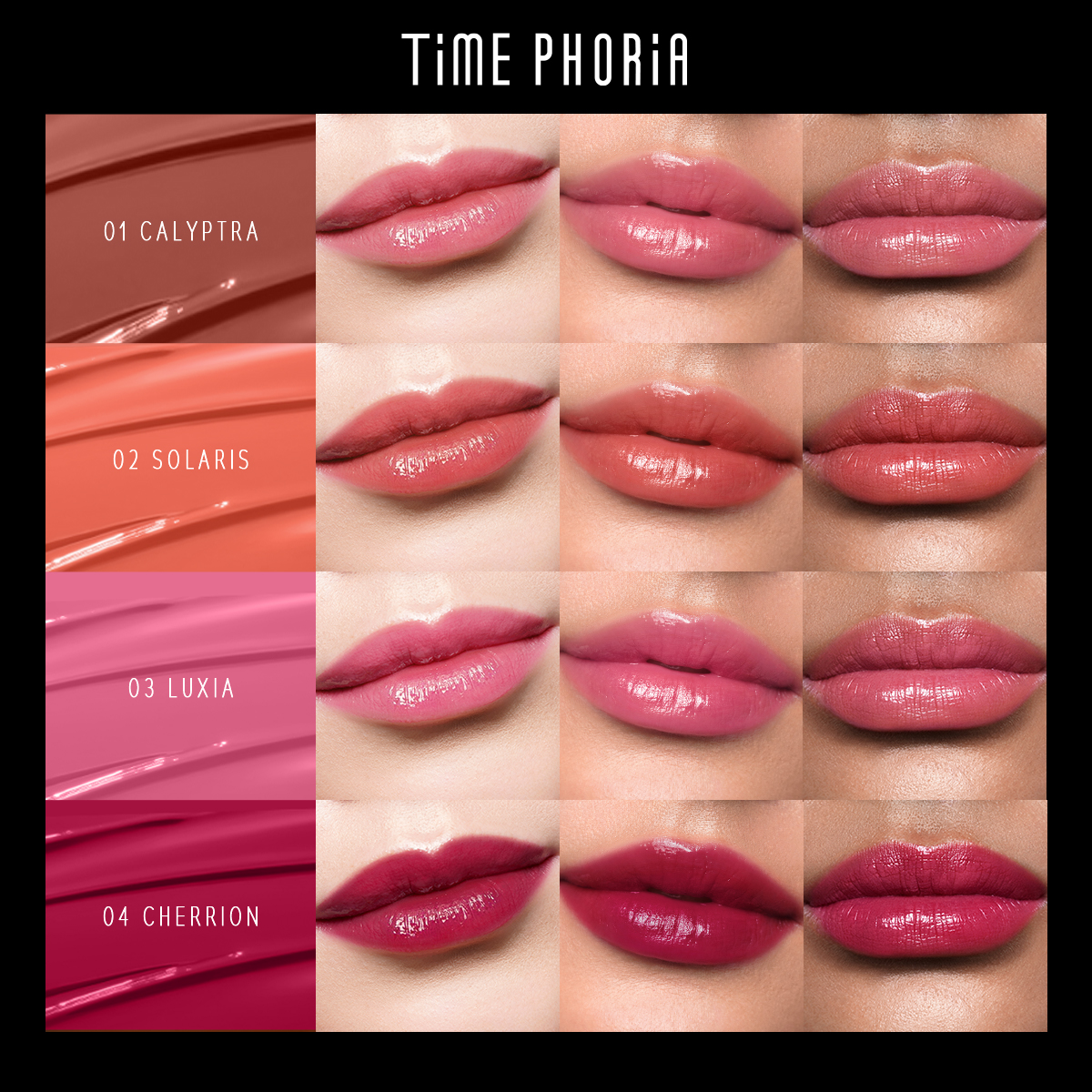 TIME PHORIA - STELLAR DUST LIP STAIN Liptint Lipstick Waterproof Long ...