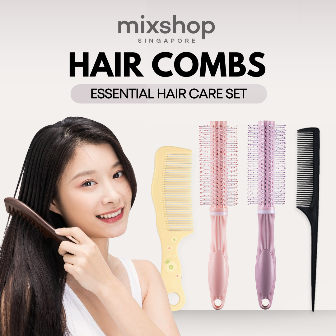 mixshop Multifunction Detangle Comb, Hair Styling Brush, Tail Comb ...