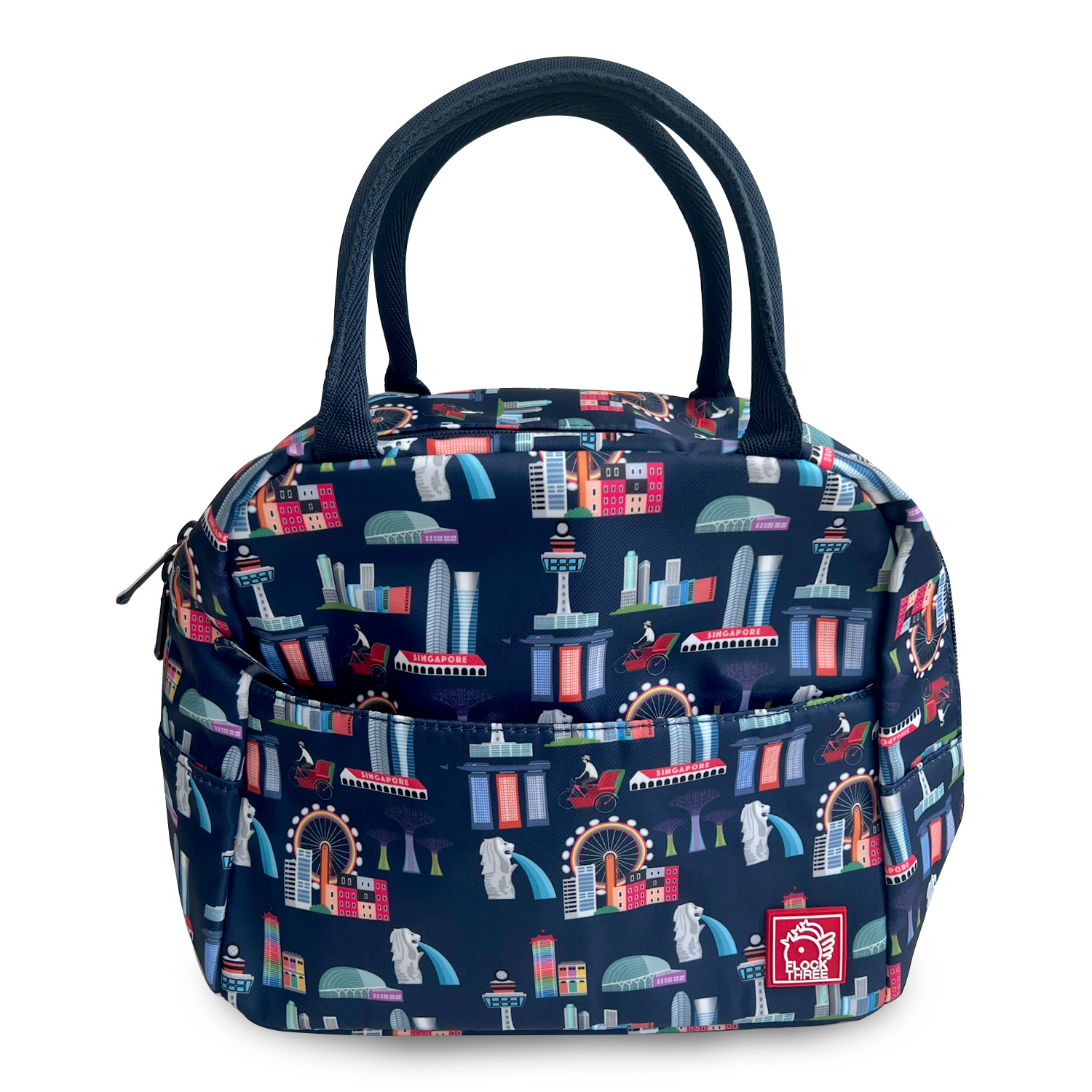 FLOCK THREE Waterproof Insulated Lunch Bag Food Drinks Container for ...