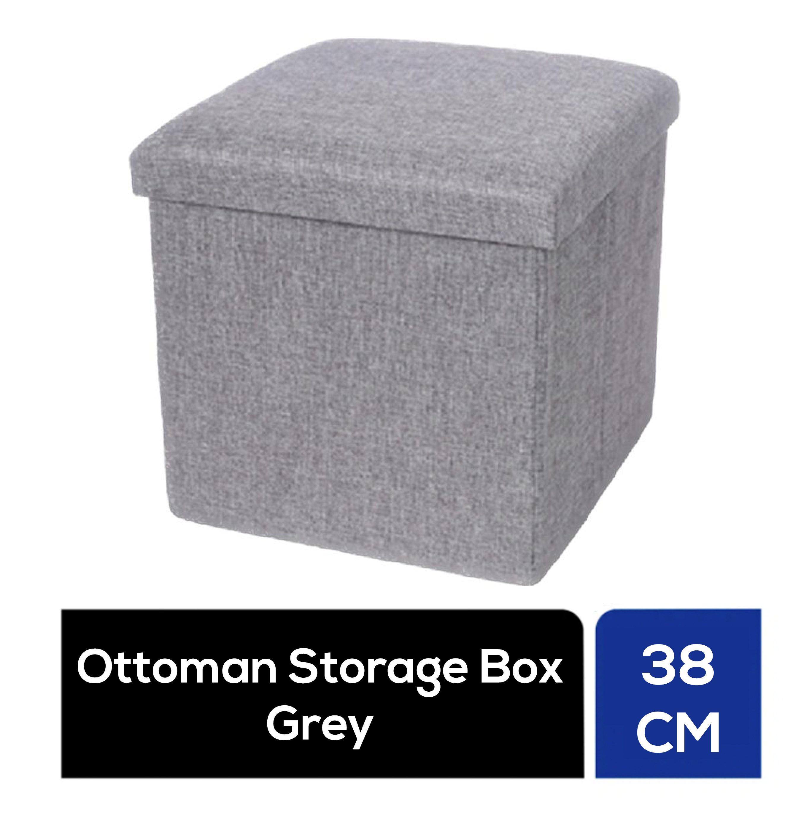 Ottoman Fabric Storage Box / Sofa Seat Stool Organizer Bench | Shopee ...