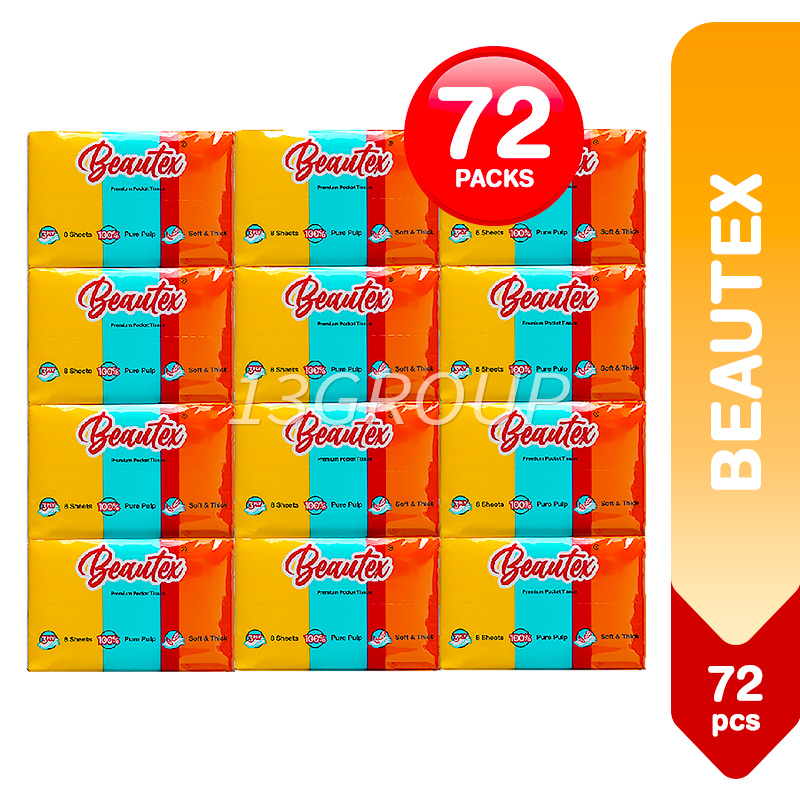 Beautex 3-Ply Pocket Tissue / Soft Strong Convenient On-the-Go Hygiene ...