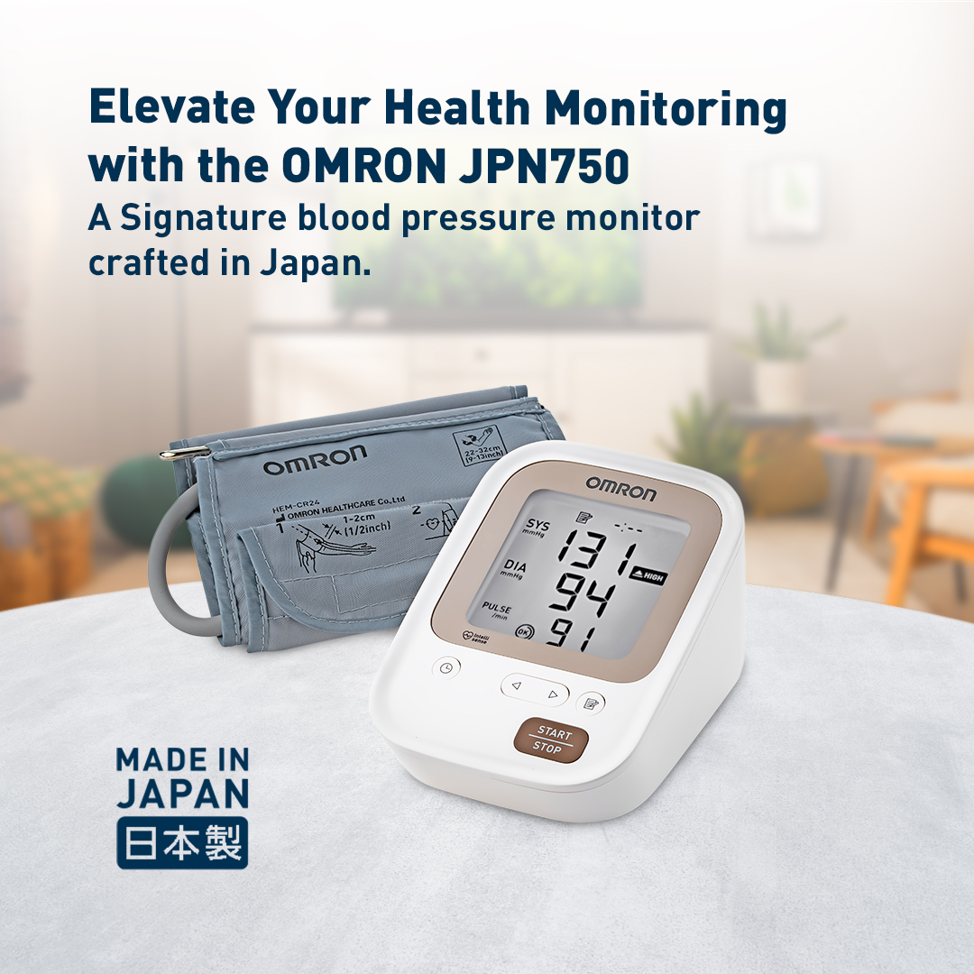 OMRON Automatic Blood Pressure Monitor JPN750 | Shopee Singapore