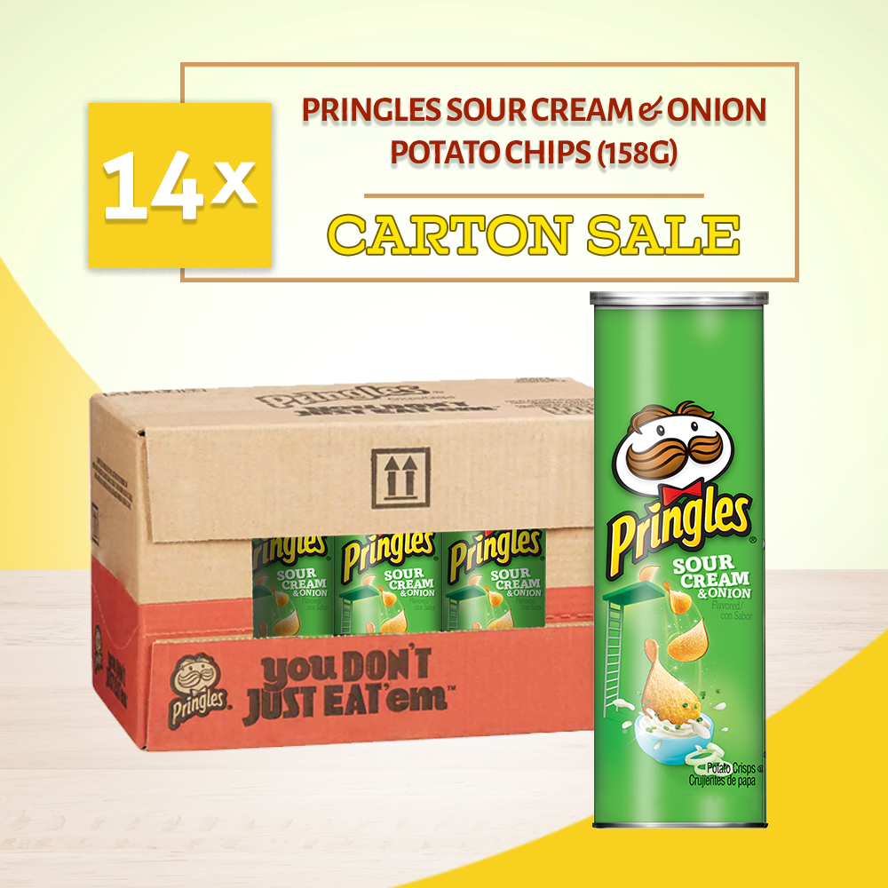 [Carton Deal] Pringles Potato Chips 158g x 14 Tubs - 7 Unique Flavours ...