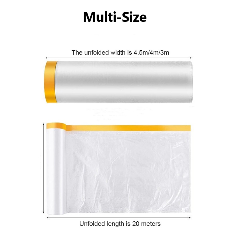 🇸🇬5mx20m Plastic Dust Cover Disposable Furniture Dustproof Cover ...