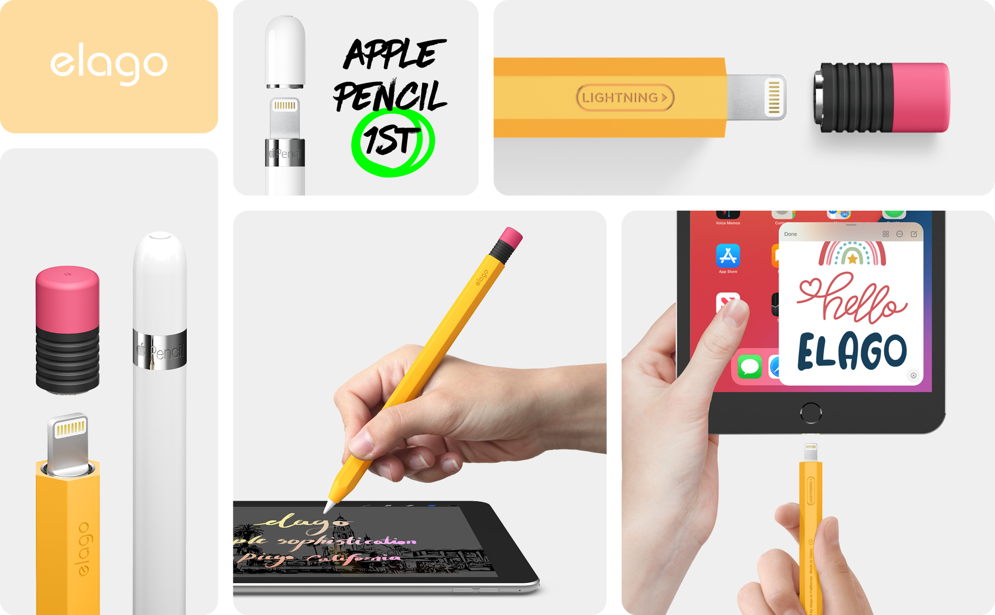 elago Classic case Compatible with Apple Pencil Pro / Apple Pencil 1st ...