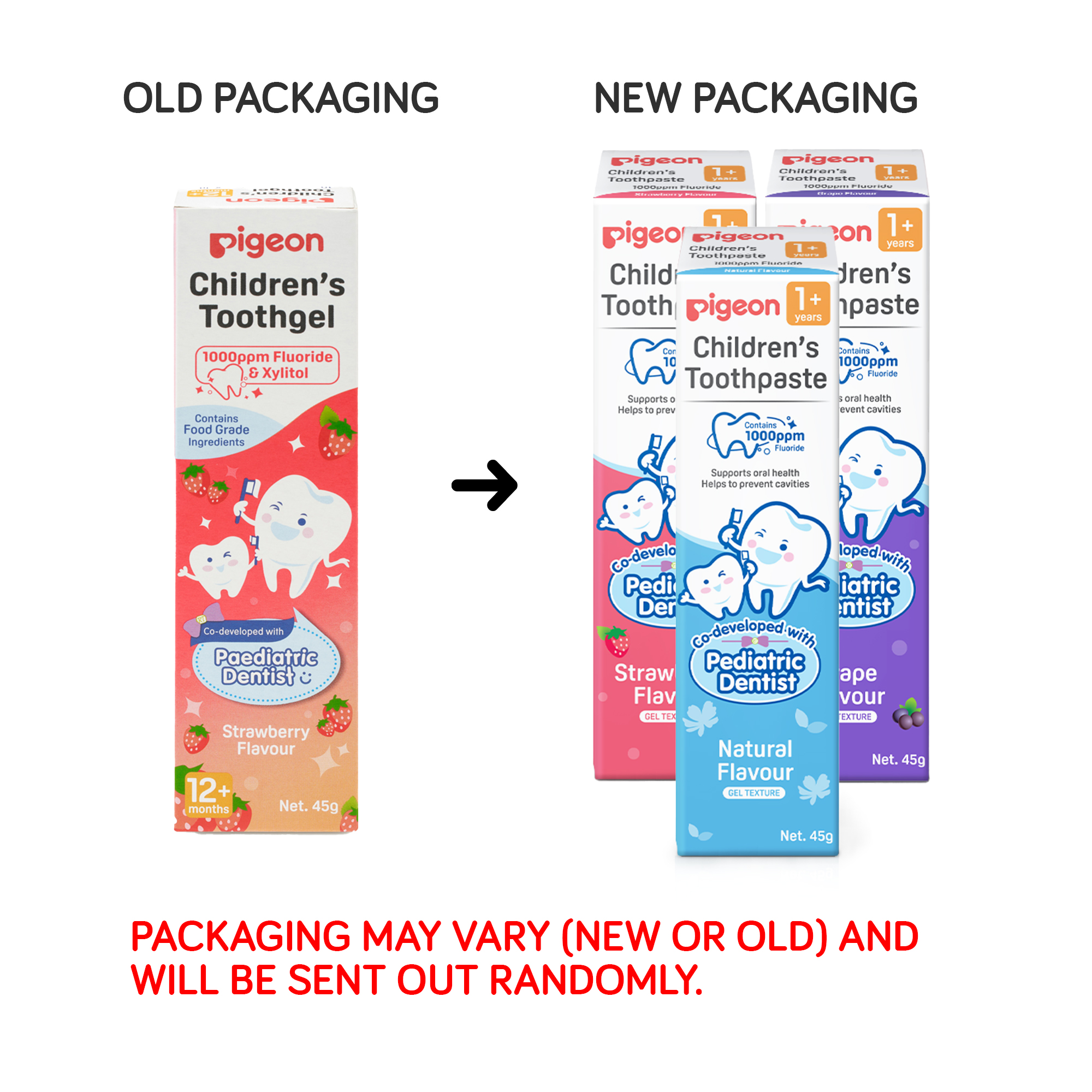 Pigeon Children's Toothpaste 45g (1 year + / 3years +) | Shopee Singapore