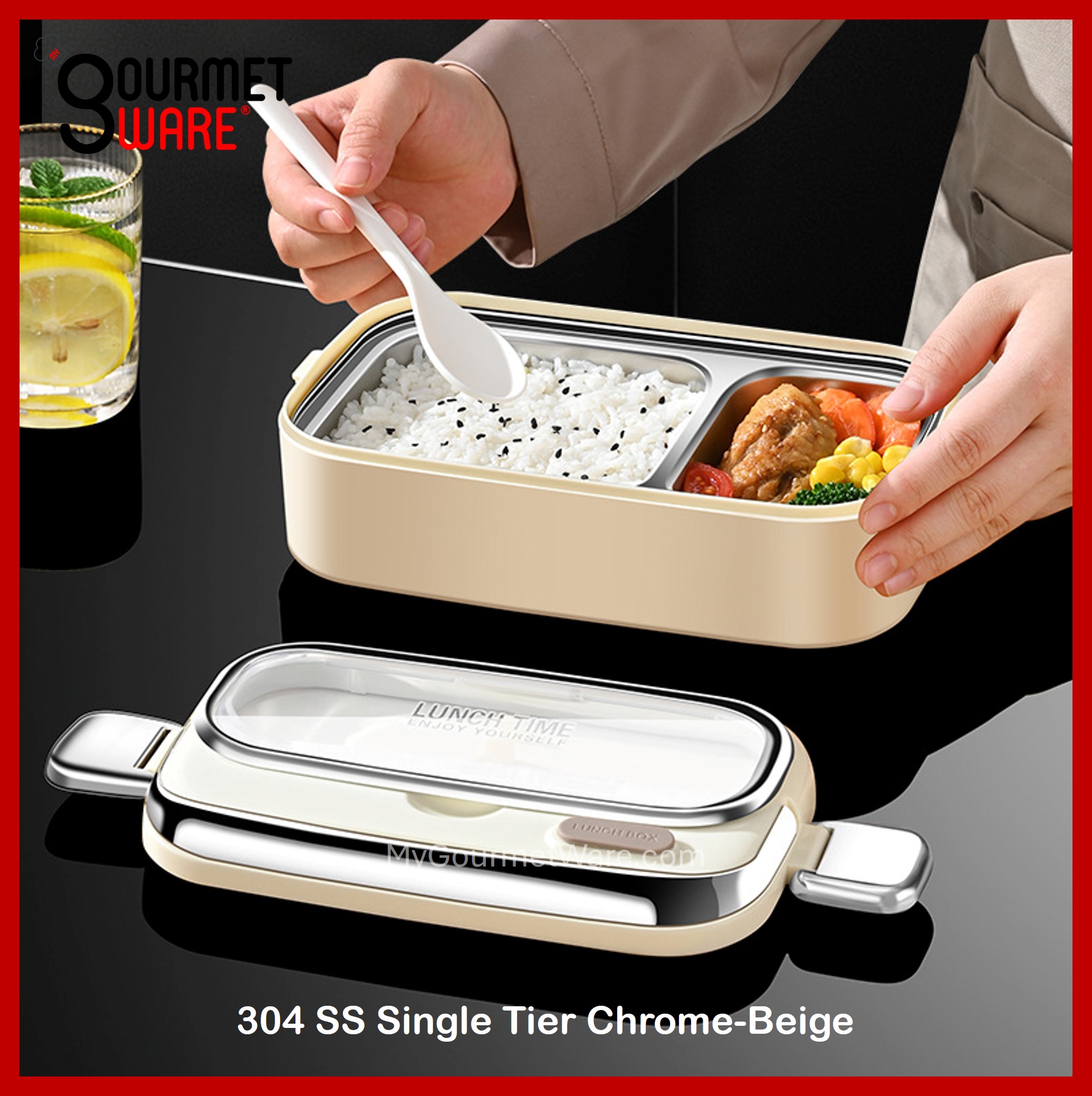 [SG Stock] Stainless Steel Lunch Box Bento Box & FREE Thermal Bag ...
