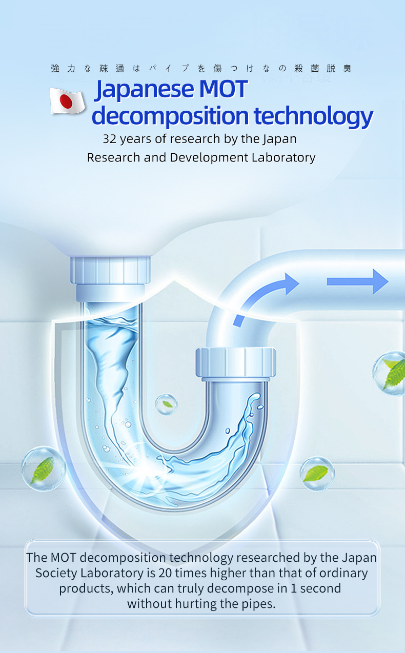 Japan Sink Drain Dredge Cleaner Pipe Unclog Cleaning Dredging Agent ...