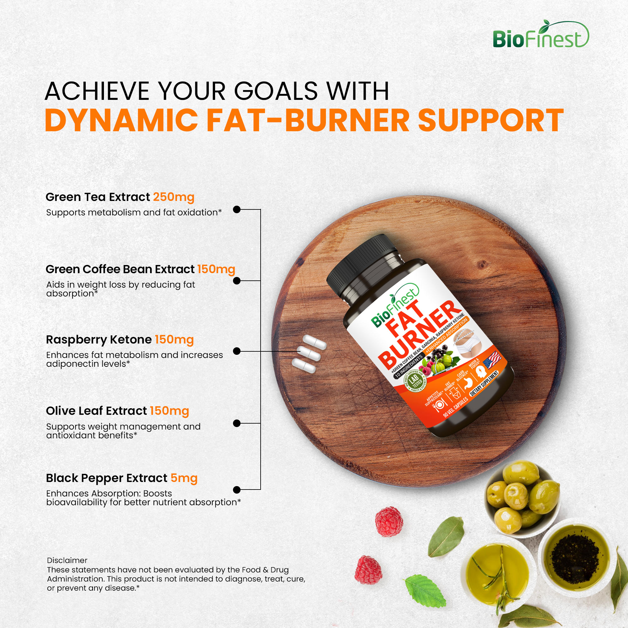 Biofinest Fat Burner Supplement - Morning Night Weight Loss Slimming ...