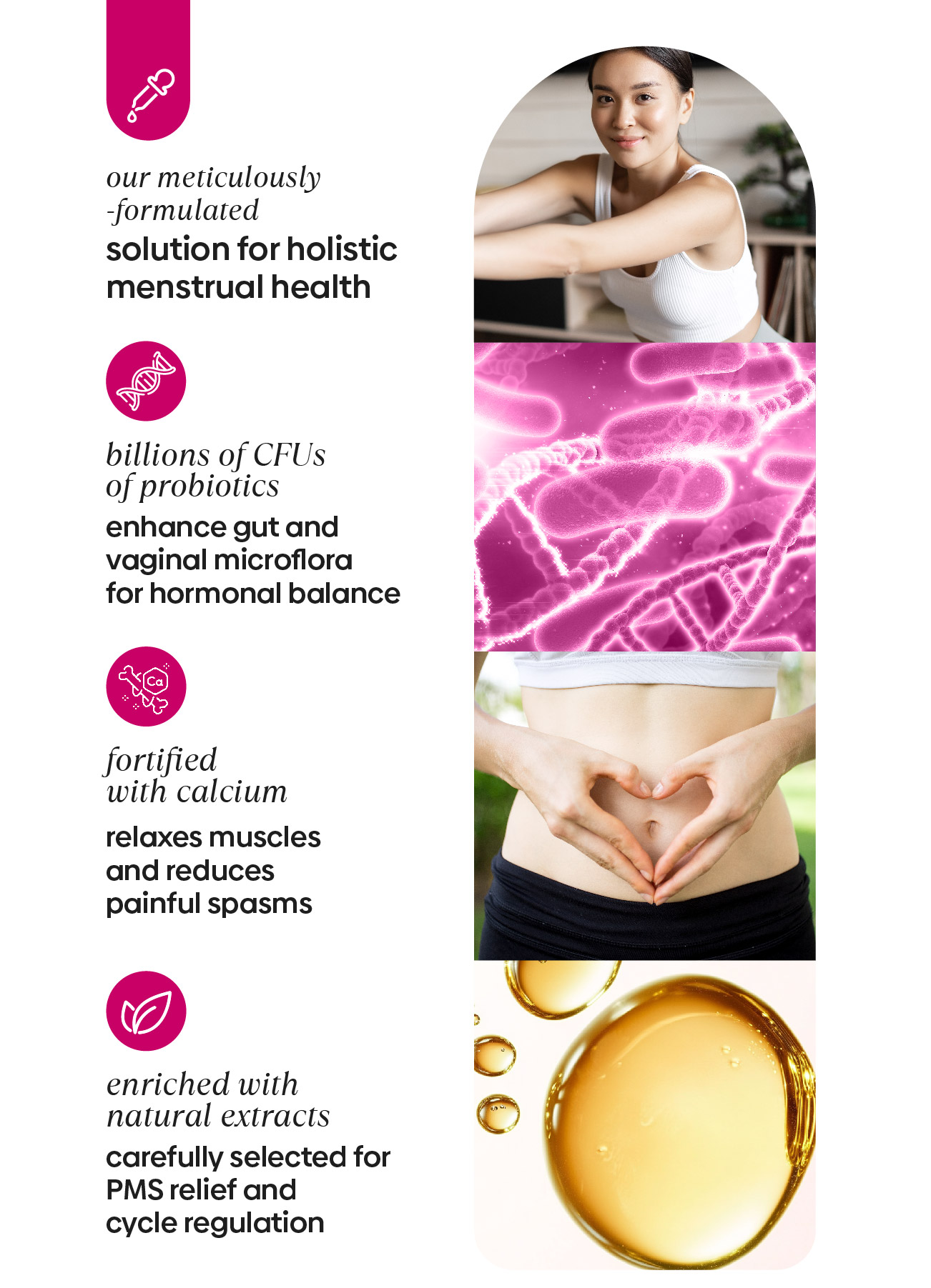 Purest Co Cycle Harmony Pre+Probiotic Melts (Menstrual Health and ...