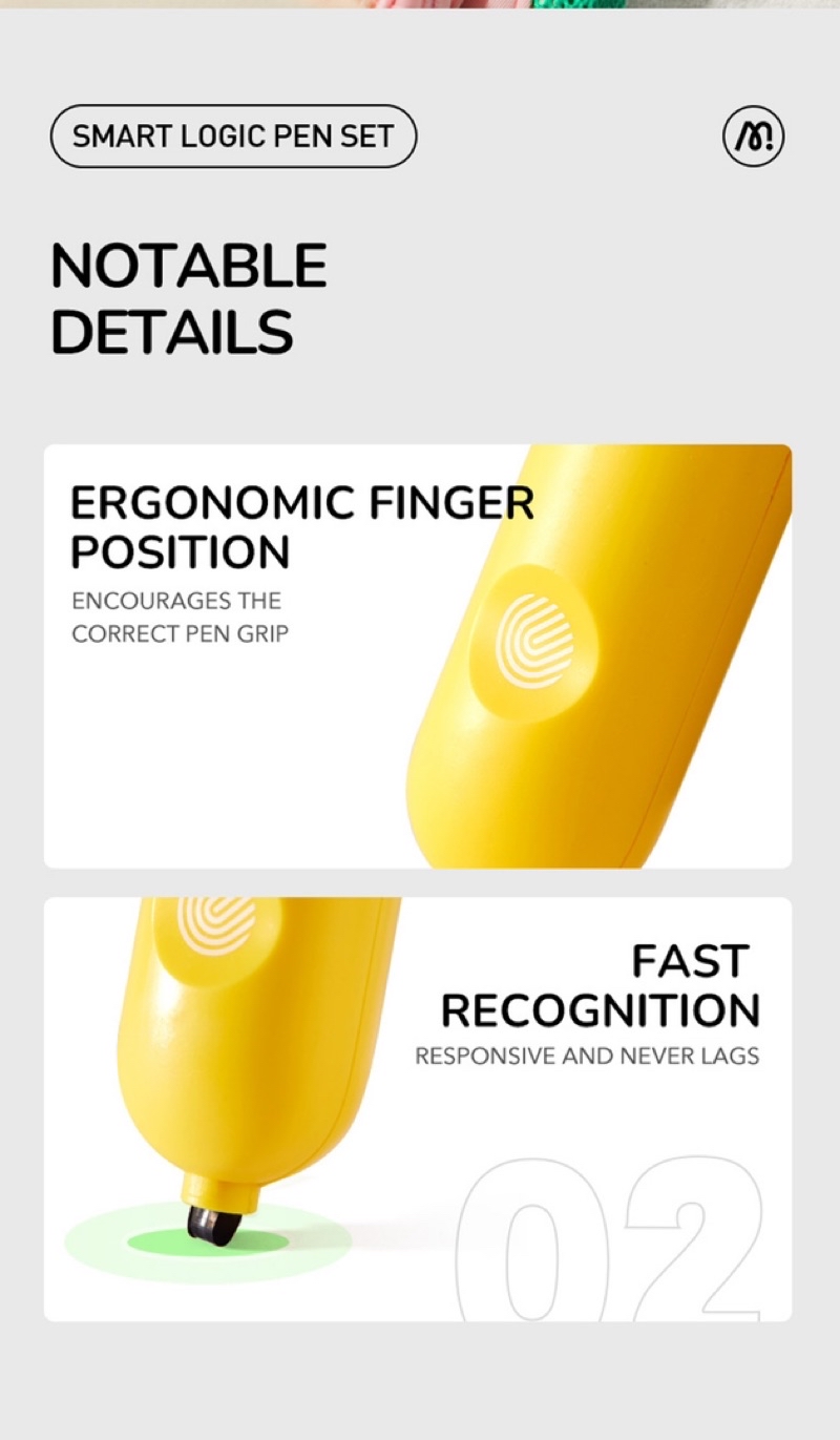 🌟 MIDEER 🌟 EARLY EDUCATION SMART LOGIC PEN SET Children Kids Logical ...