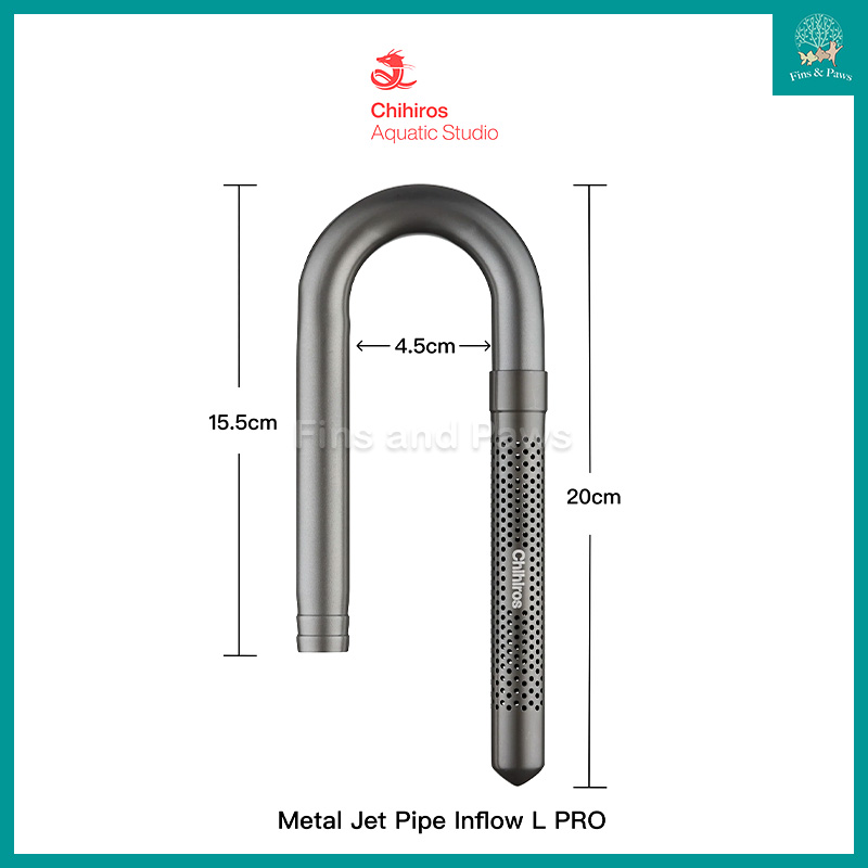 [Chihiros] Inflow Outflow Pro Metal Jet Pipe M / L (Aquarium Inlet and ...