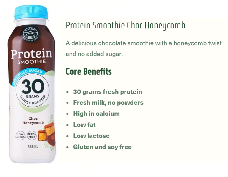 ROKEBY PROTEIN SMOOTHIES 425ml x 4 Bottles/ ROKEBY FITMILK LOW FAT ...