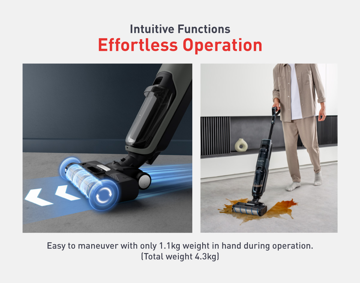 Tefal X-Clean 4 Wet & Dry Handstick Vacuum GF5035 - 2-in-1 Vacuum ...