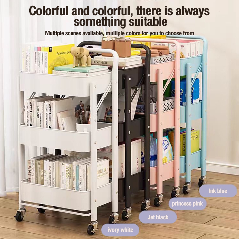 Foldable Trolley Rack Multi-purpose Foldable Trolley cart Rolling Cart ...