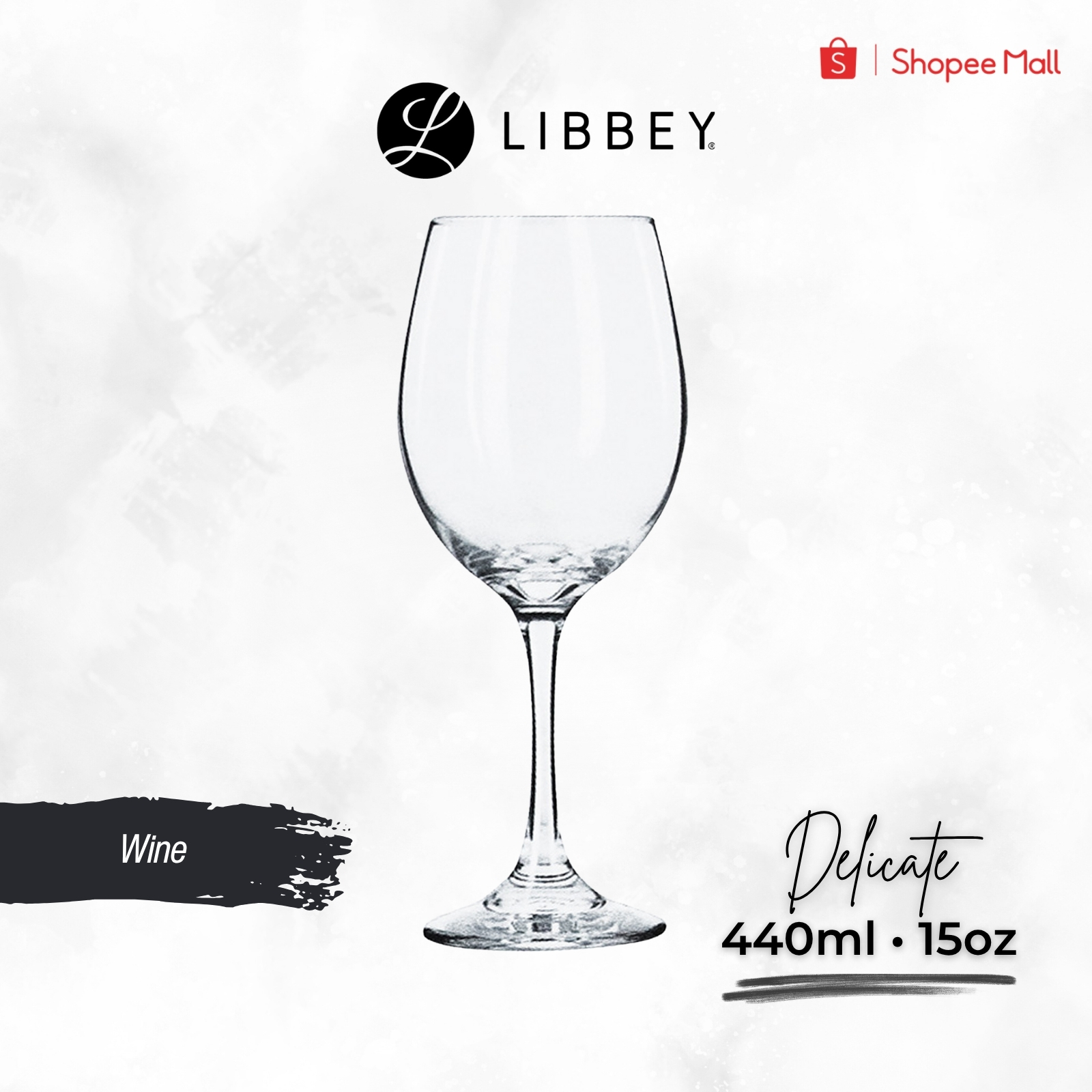 Libbey Delicate 3048 Wine Glass 440ml/15oz - 2-pc/6-pc Set | Shopee Singapore