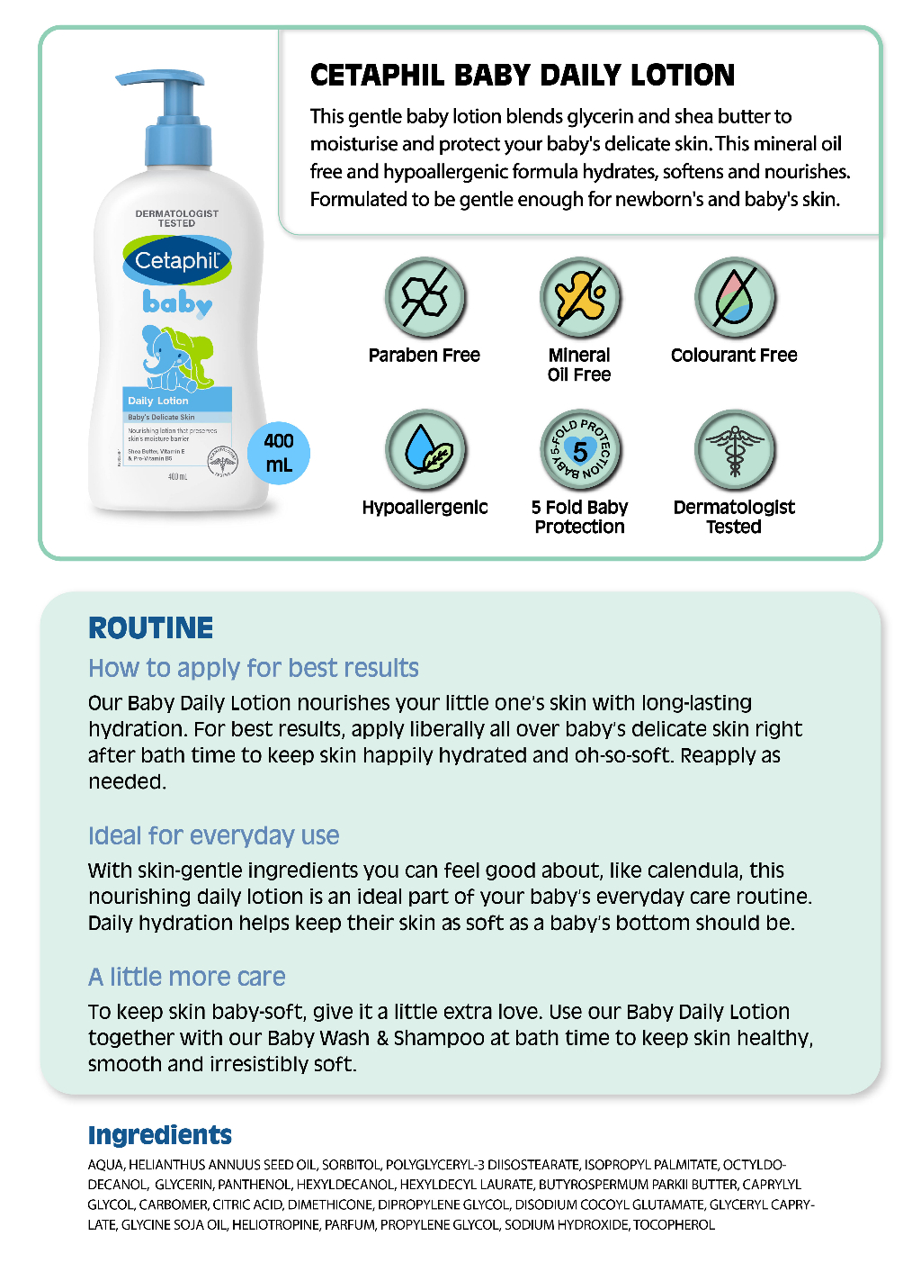 [Bundle of 3] Cetaphil Baby Gentle Wash and Shampoo with Shea Butter ...