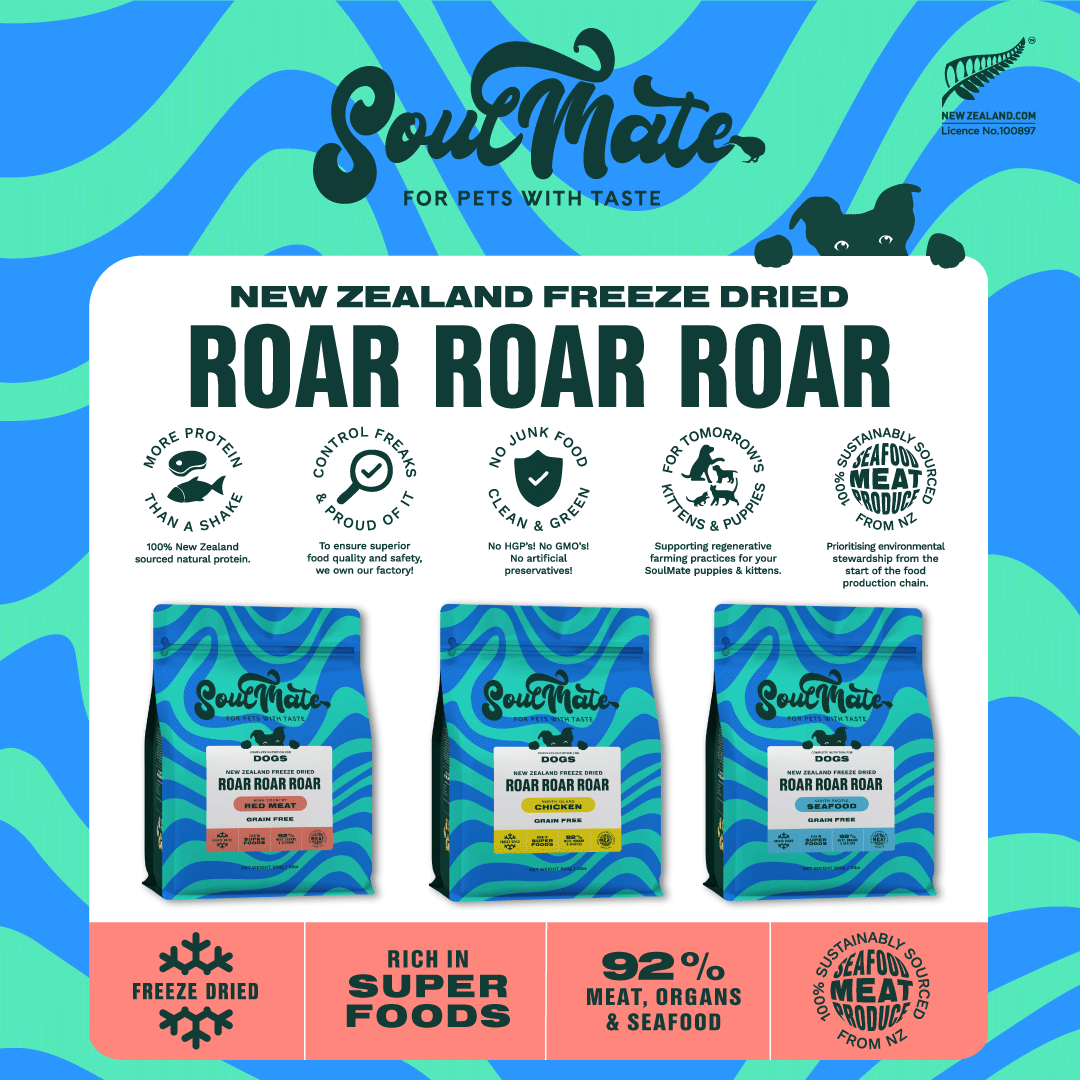 SoulMate - Roar Roar Roar Dried Freeze Dog Food 400g/900g | Shopee ...