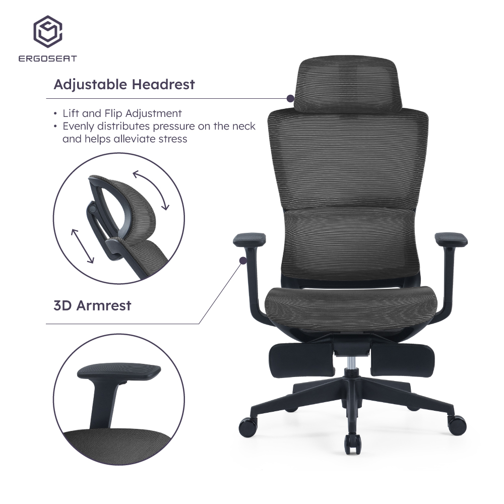Ergoseat Ergonomic Office Chair (517A Series) Free Installation ...