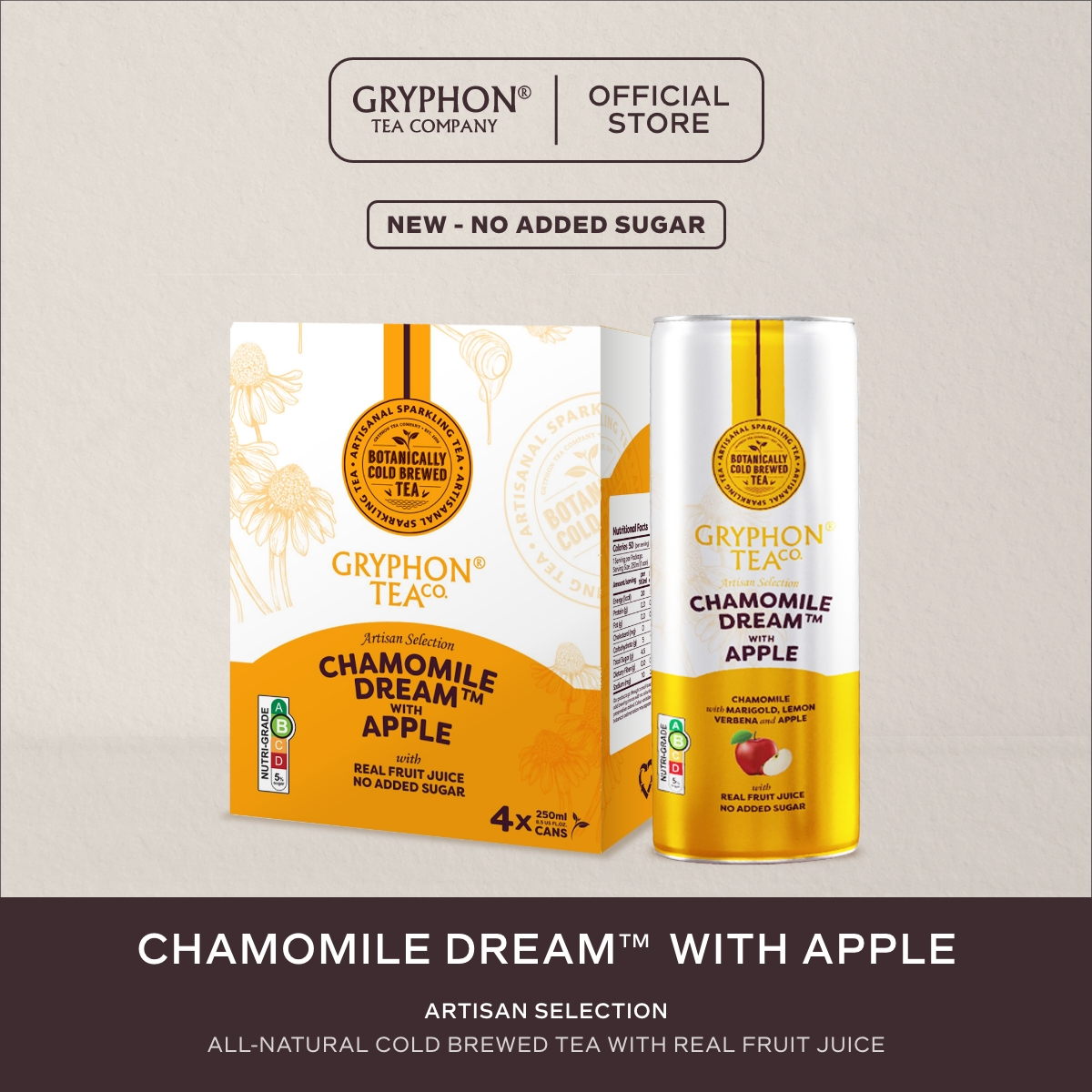 [GRYPHON SINGAPORE] Chamomile Dream with Apples Cold Brewed Sparkling ...
