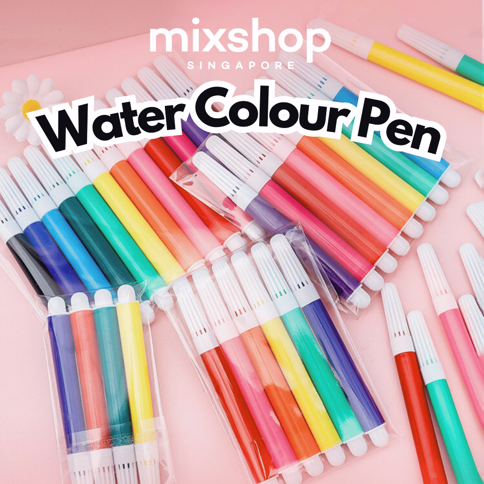 mixshop Mini Water Colour Pen 6 Colours, 12 Colours Pen, Art Craft ...
