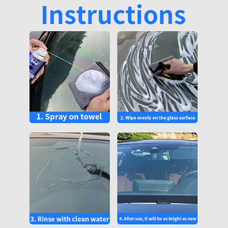 【SG】Car Windscreen Cleaner Automobile Glass Oil Film Foam remover for ...