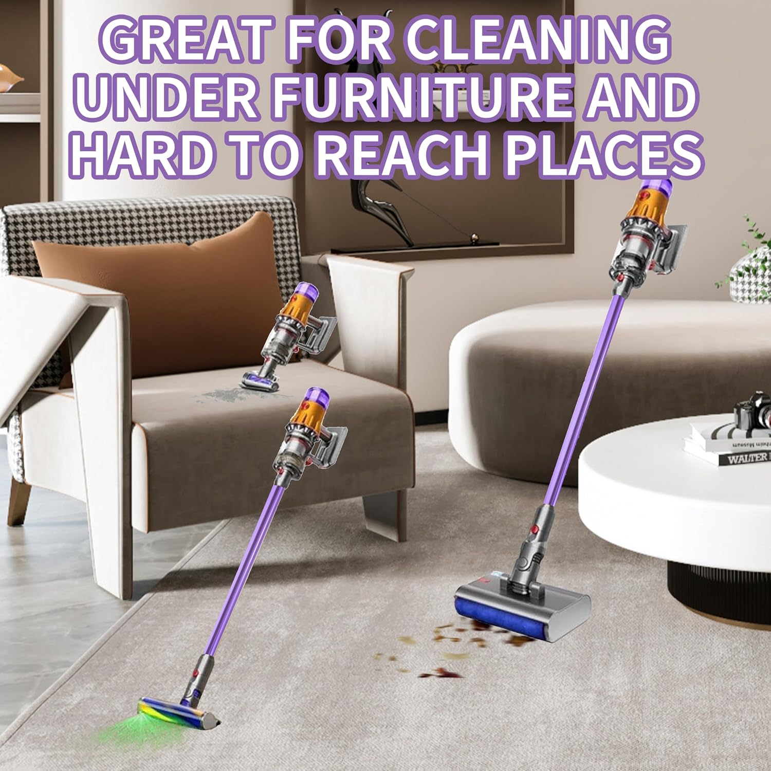Wand Dyson V7 V8 V10 V11 V15 V12 SV18 Digital Slim Fluffy Omni Glide ...