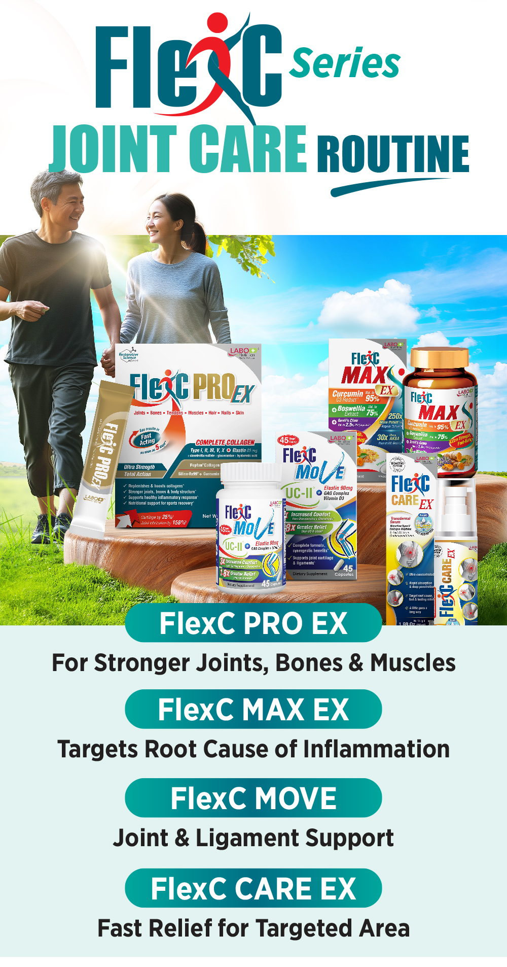 [2 Boxes] LABO Nutrition FlexC MAX EX Turmeric Curcumin Extract 95% ...
